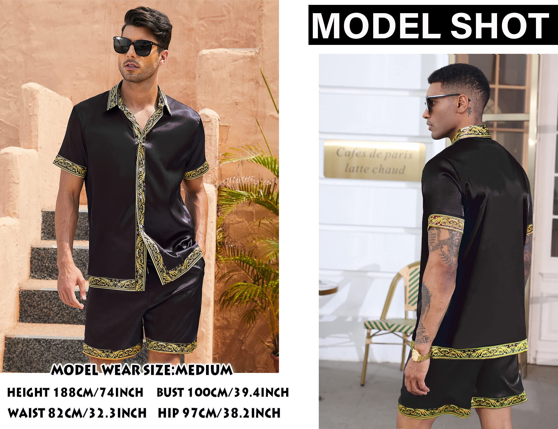 Men's Hawaiian Shirt and Short Set